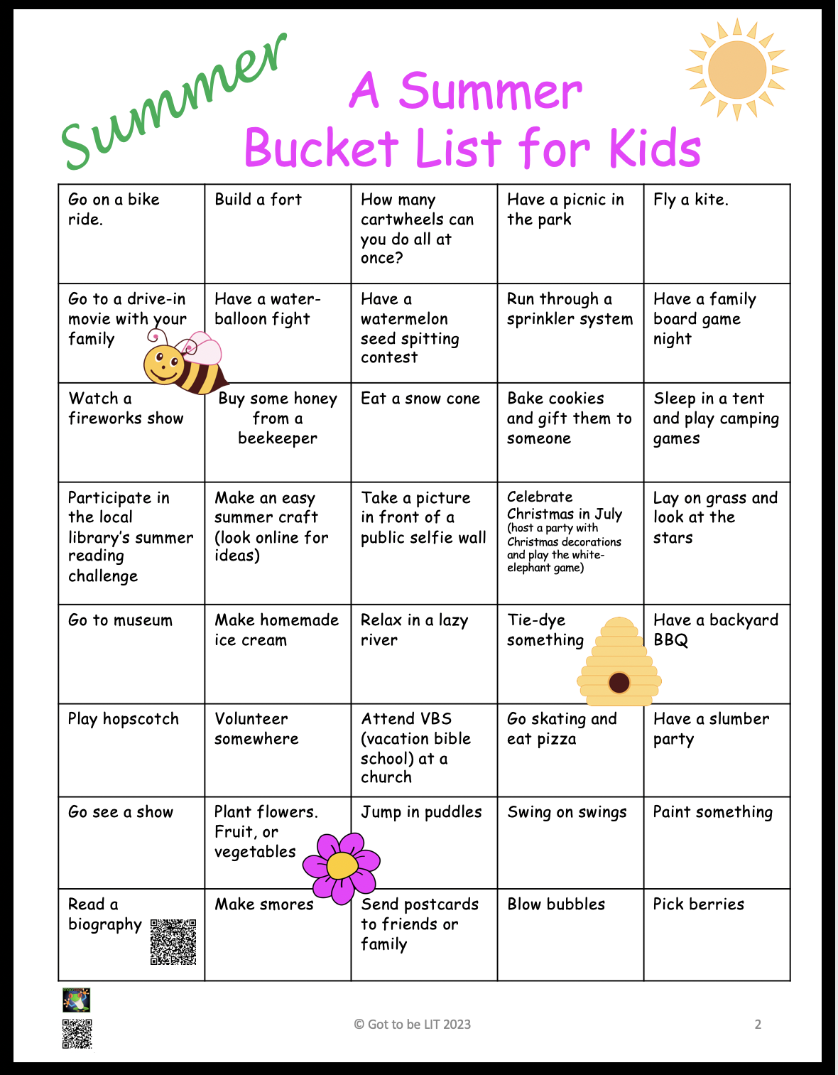 10 Ways to Prevent the Summer Slump – Got to be LIT