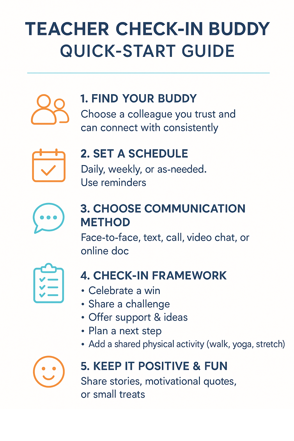 The Power of a Teacher Check-In Buddy: How to Stay Motivated and Have ...